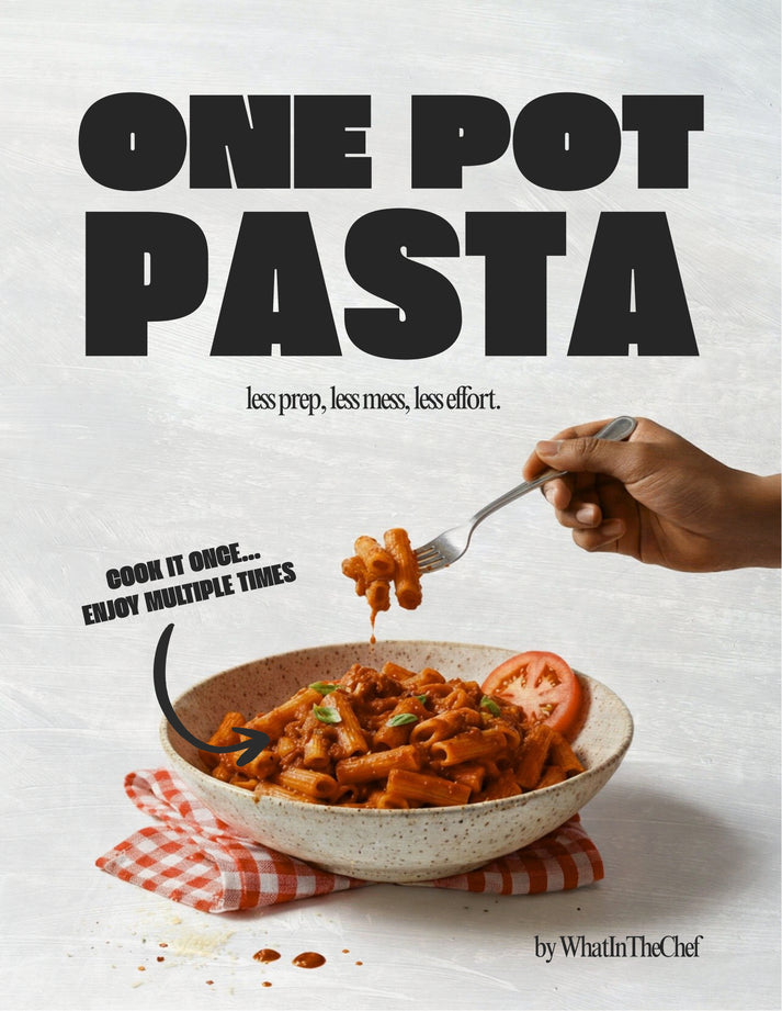One Pot Pasta Mini e-Book – WhatInTheChef